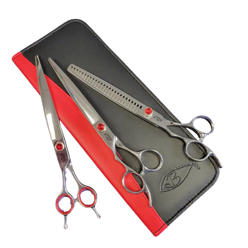 Bonika Big Red Lefty Shear Set - M & M Professional Sharpening